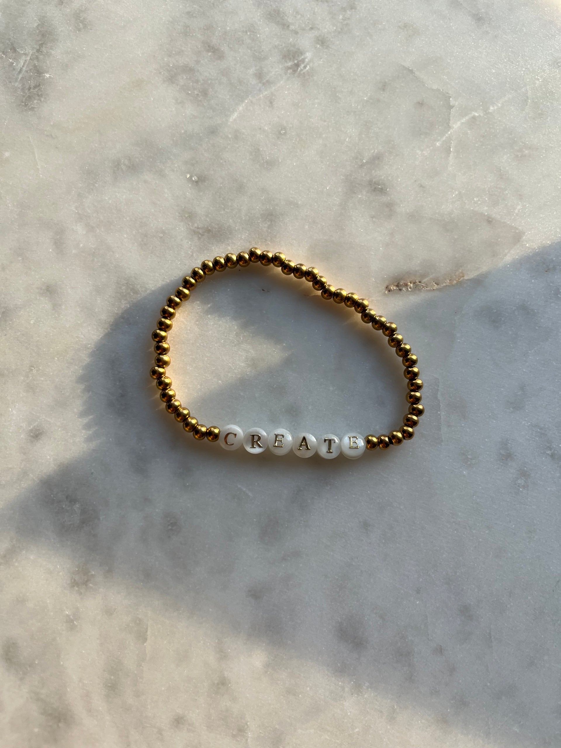 Intention / Word of the Year Bracelet - Customizable [Small ...